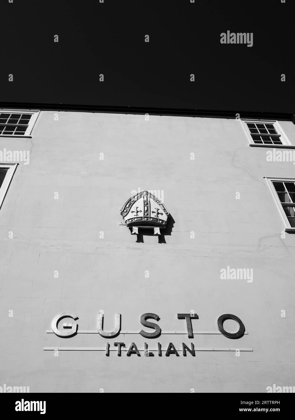 B&W, Gusto Italian Restaurant, (used to be the Mitre), 16th century ...