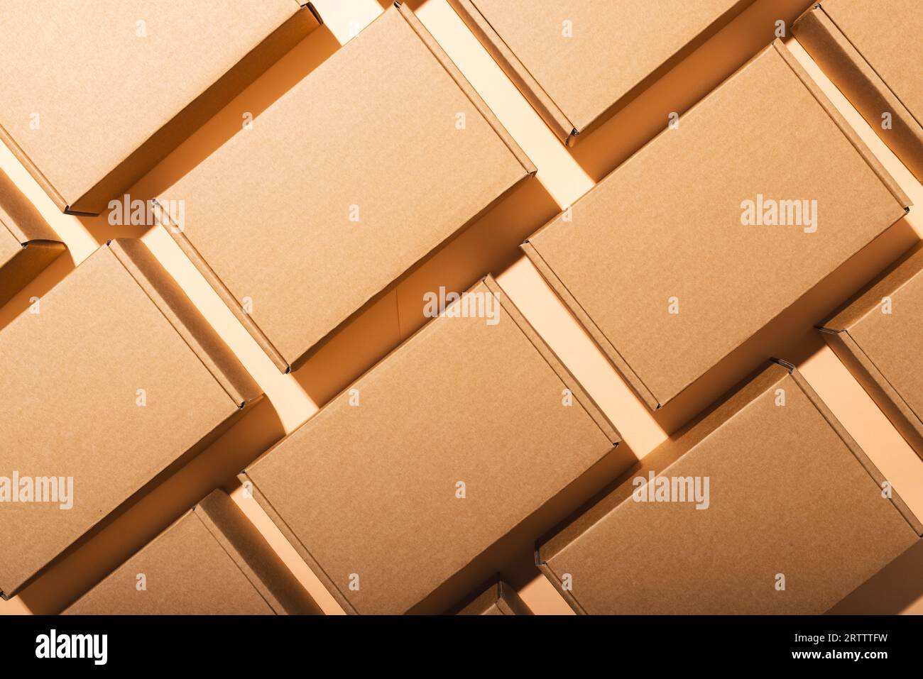 Rows boxes hi-res stock photography and images - Alamy