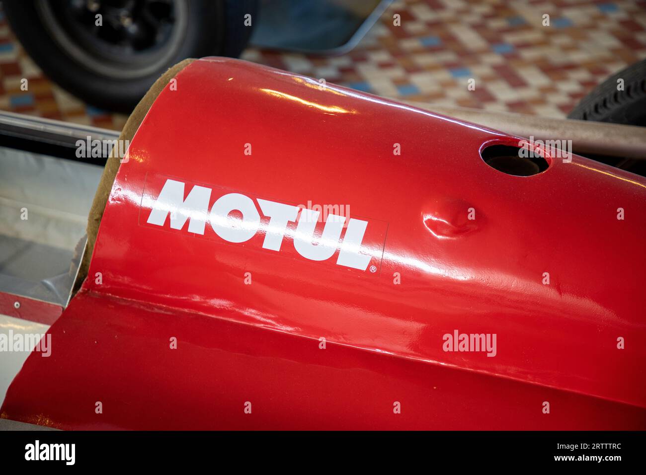 Talmont , France - 09 12 2023 : motul motor oil logo text and sign ...