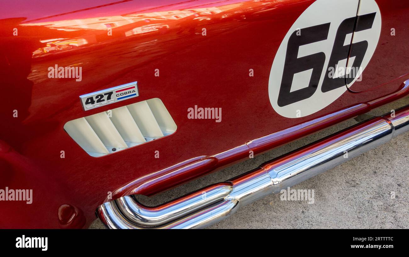 Bordeaux , France - 09 04 2023 : AC Cobra 427 ford sports car logo side ...