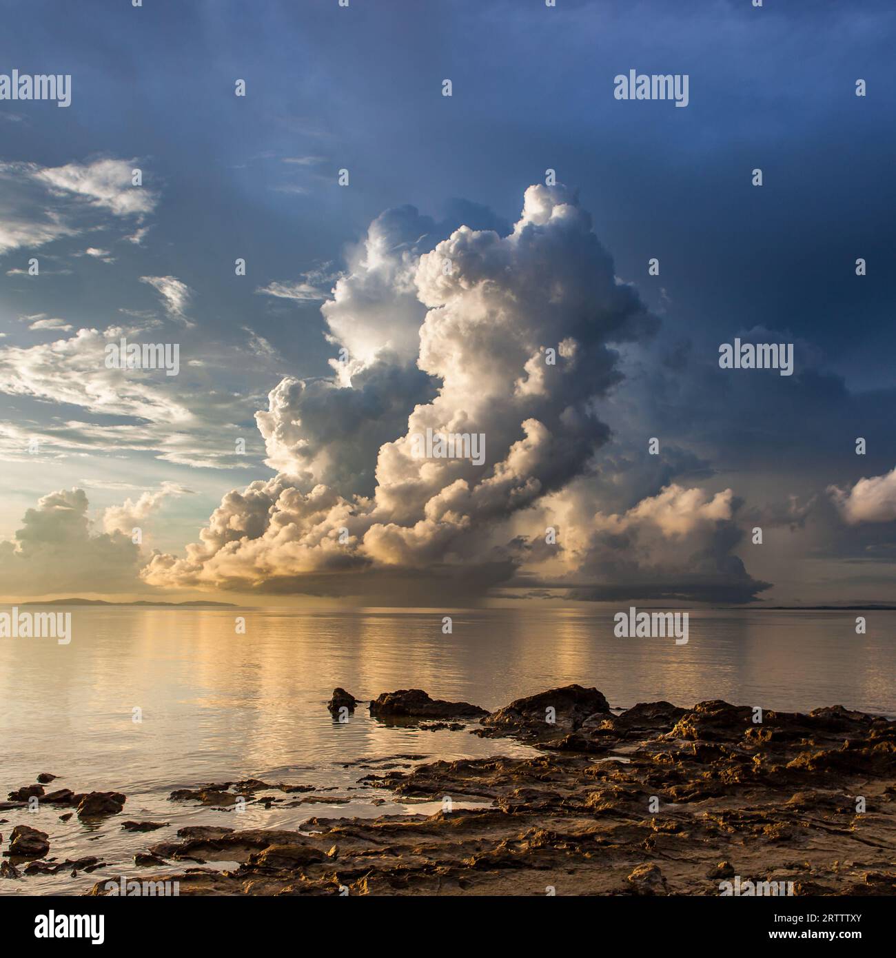 Beautiful cloud above the ocean at Borneo, Sabah, Malaysia Stock Photo ...
