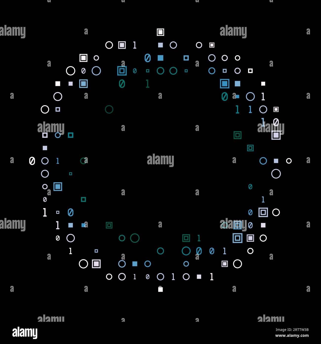 Amazing geometric matrix background in purple, blue, and green colors ...