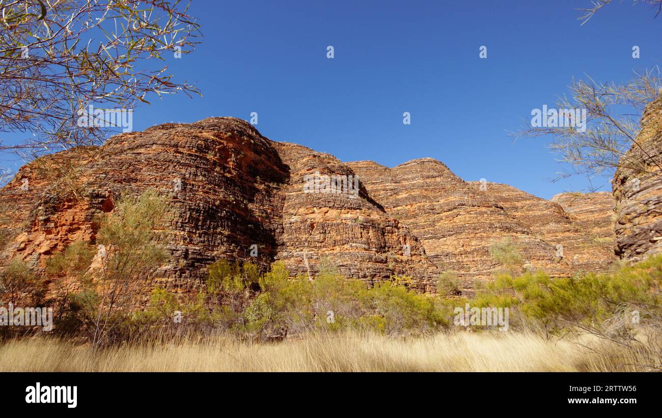 Beehive domes at Purnululu (Bungle Bungles), Western Australia Stock ...