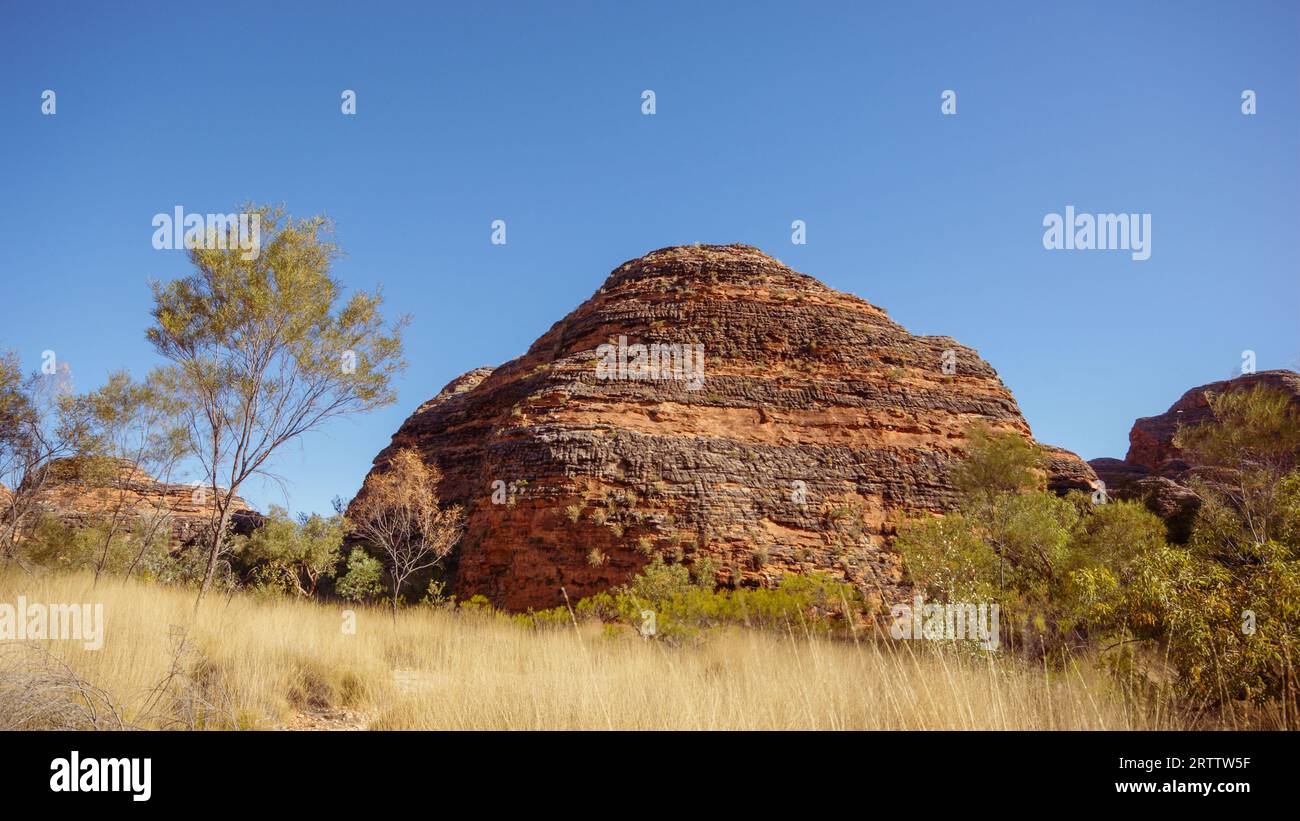 Beehive dome at Purnululu (Bungle Bungles), Western Australia Stock ...