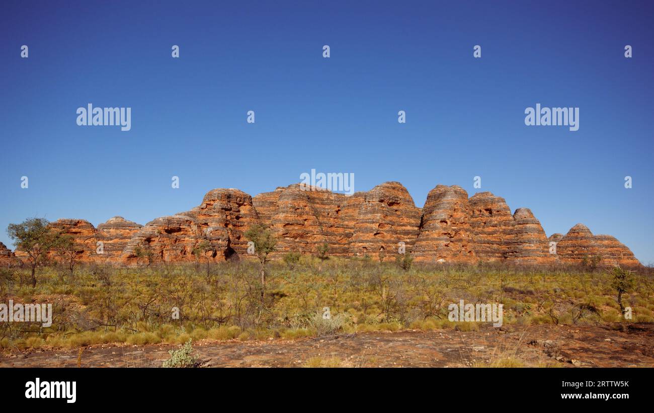 Beehive domes at Purnululu (Bungle Bungles), Western Australia Stock ...