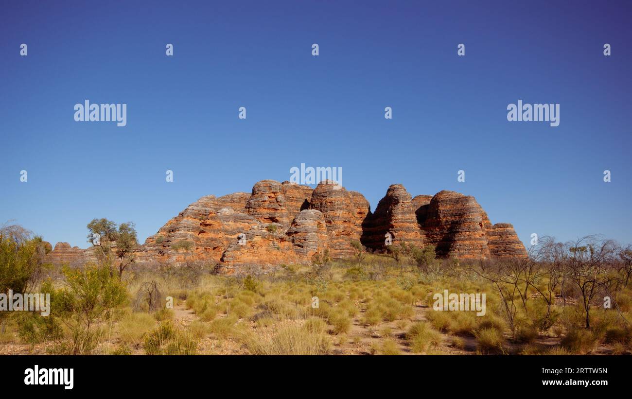 Beehive domes at Purnululu (Bungle Bungles), Western Australia Stock ...