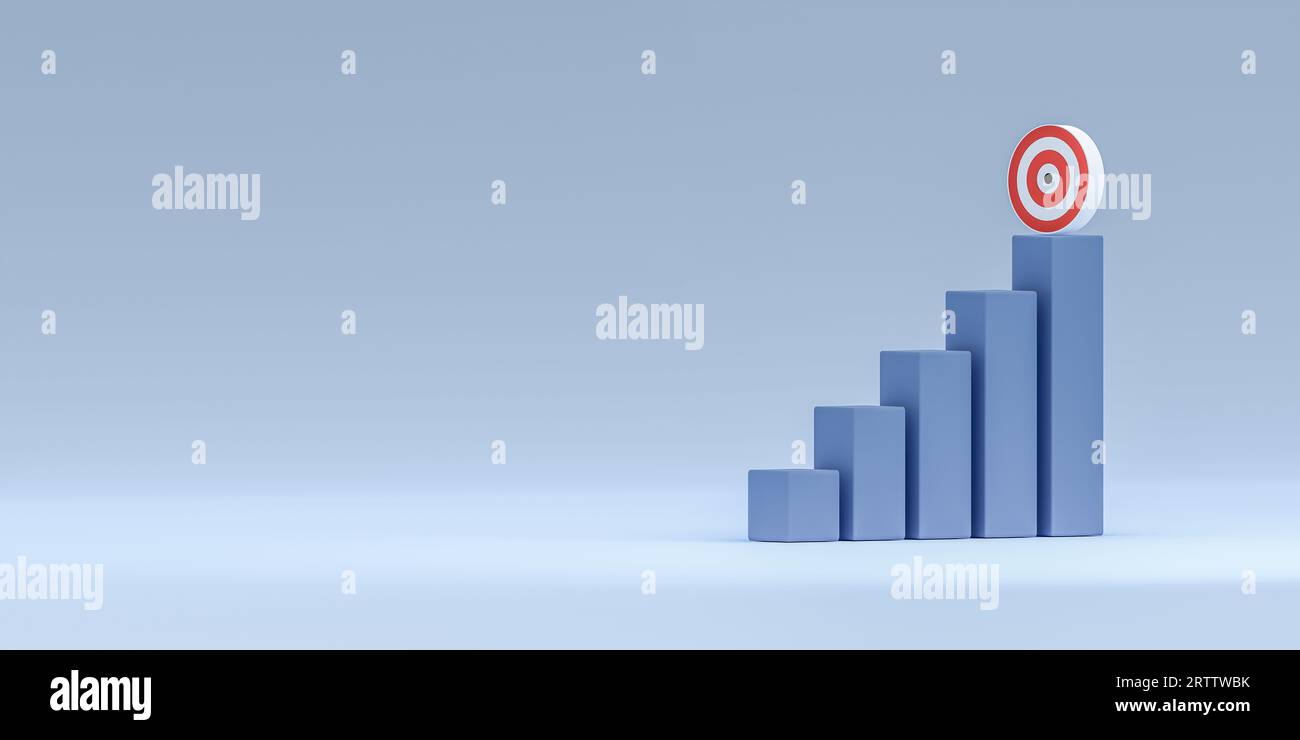 Business achievement goal and objective target concept. Target icon on ...