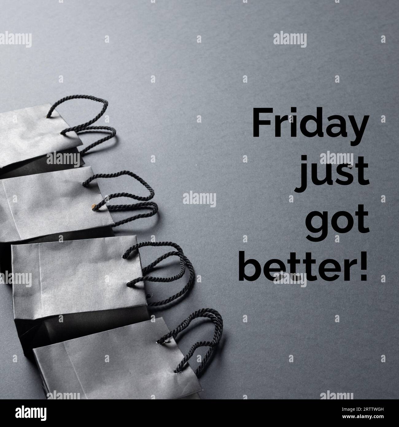Black background friday text illustration hi-res stock photography and ...