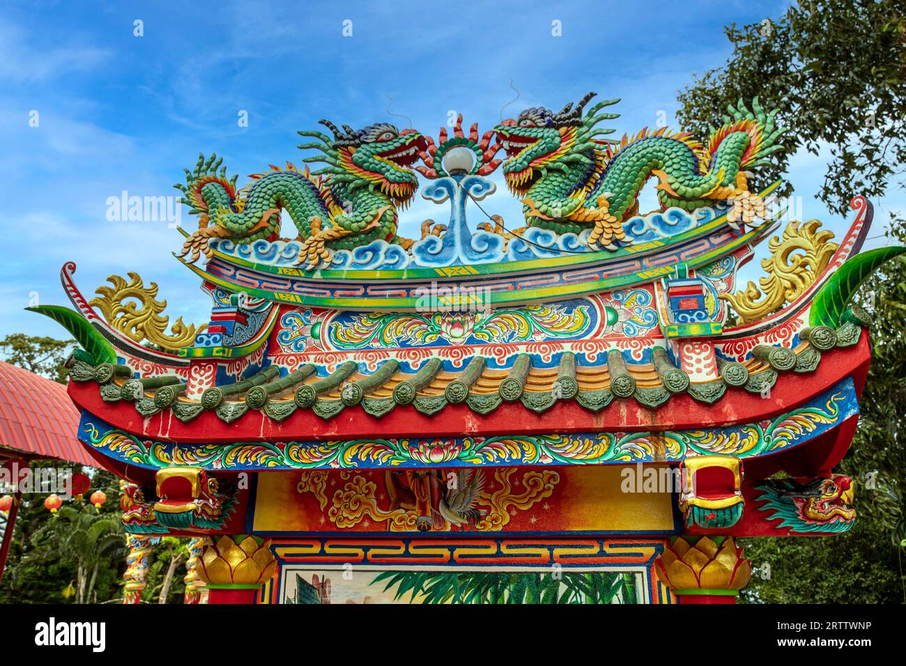 Chao Por Koh Chang Shrine temple, Koh Chang Island, Thailand Stock ...