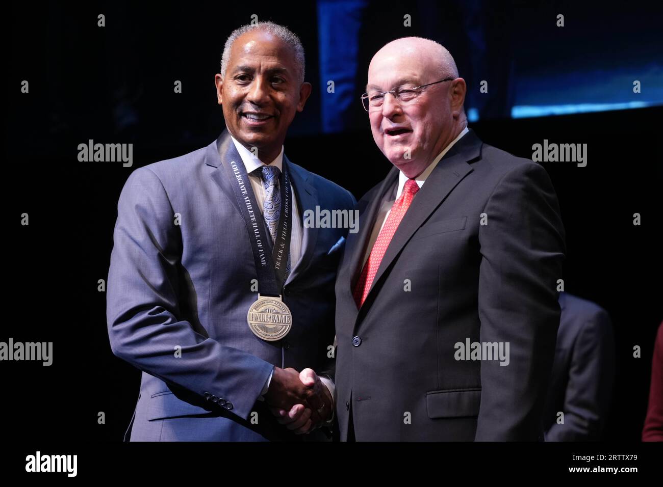 USTFCCCA chief executive officer Sam Seemes (right) poses with Renaldo ...