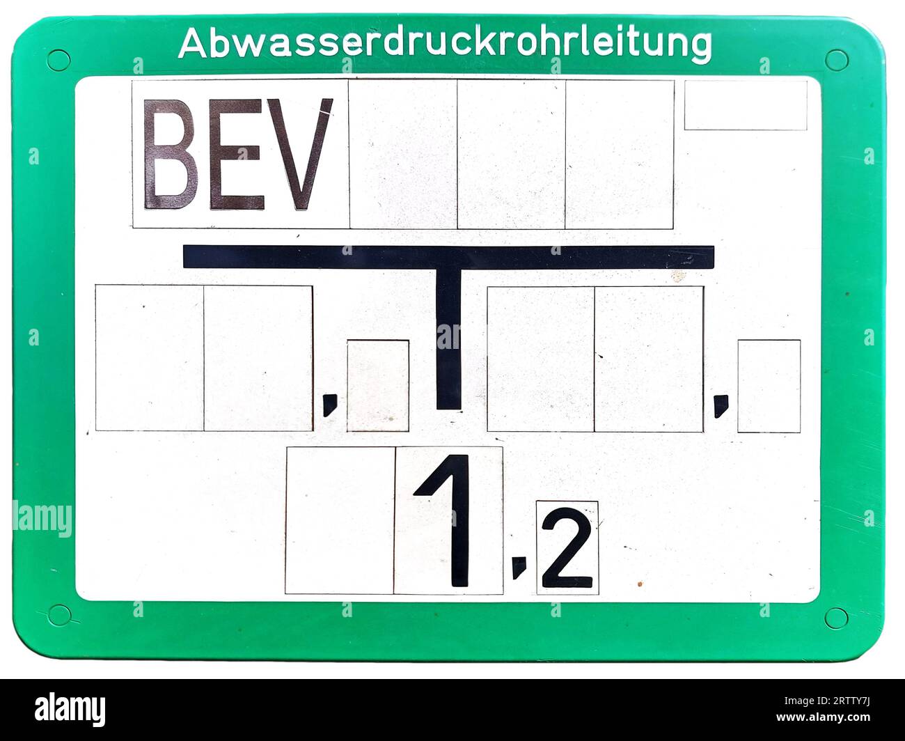 German utility location marker BEV (Be und Entluftungsventil ...