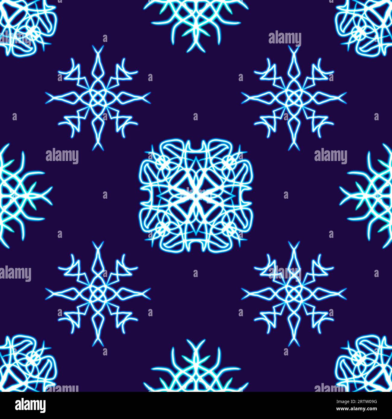 seamless pattern snowflake glowing desktop icon, neon sticker, neon ...