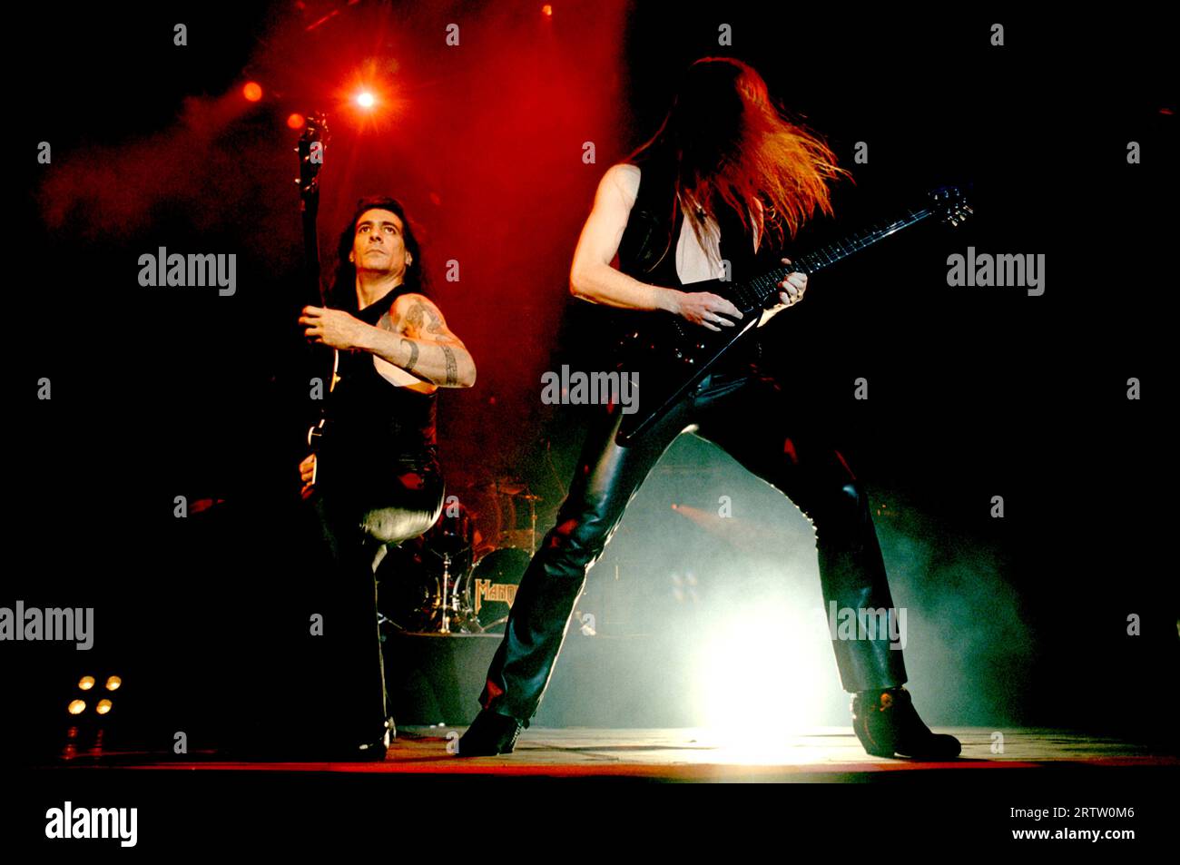 Milan Italy 1997-06-07: Karl Logan and Joey DeMaio of the Manowar group ...
