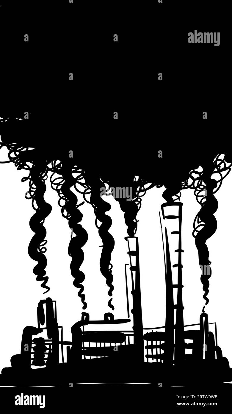 Factory black smoke Ecology air and environmental pollution, Global ...