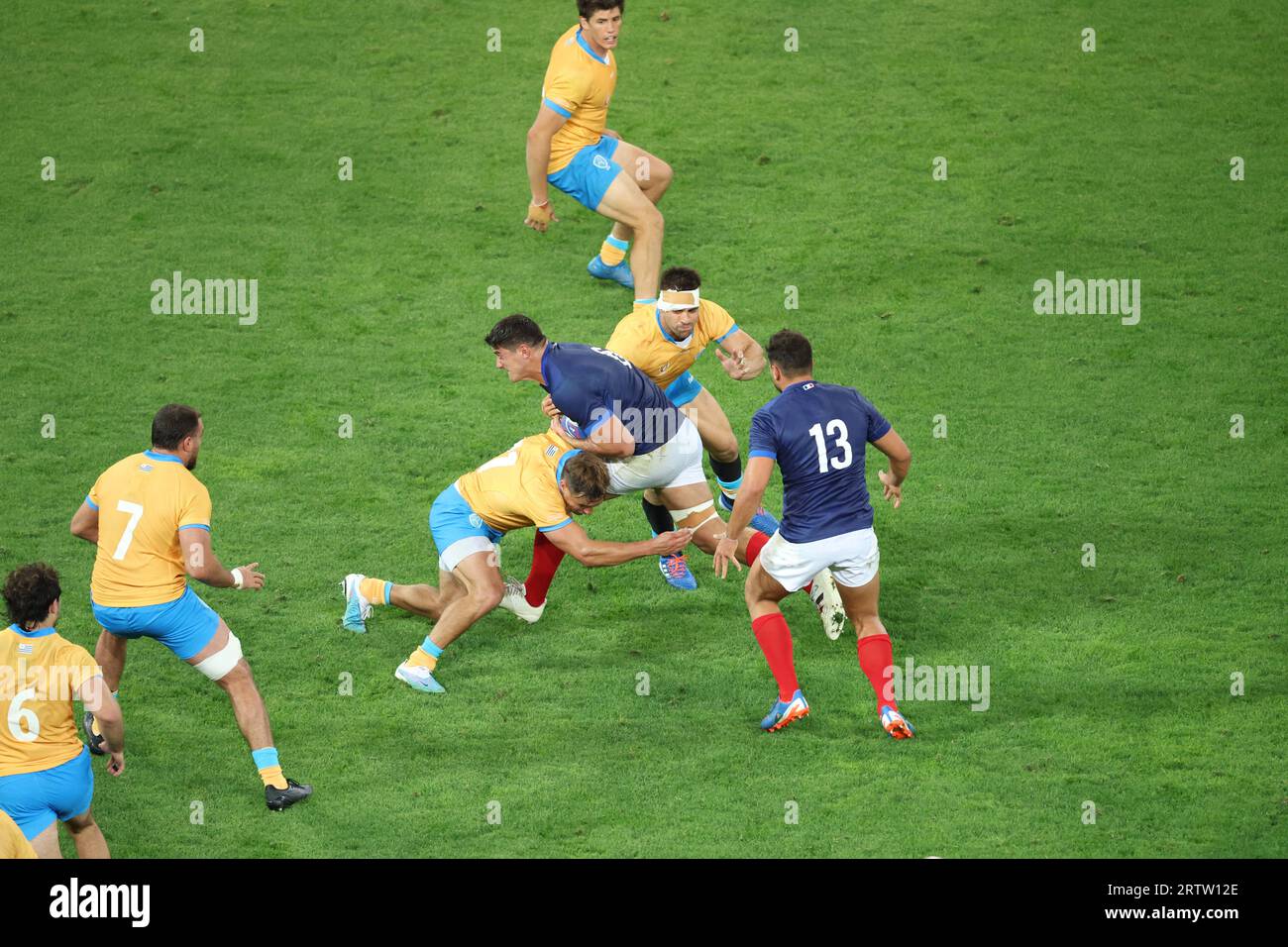 Lille, France. 14th Sep, 2023. Nicolas Freitas #11 of Uruguay, Paul ...