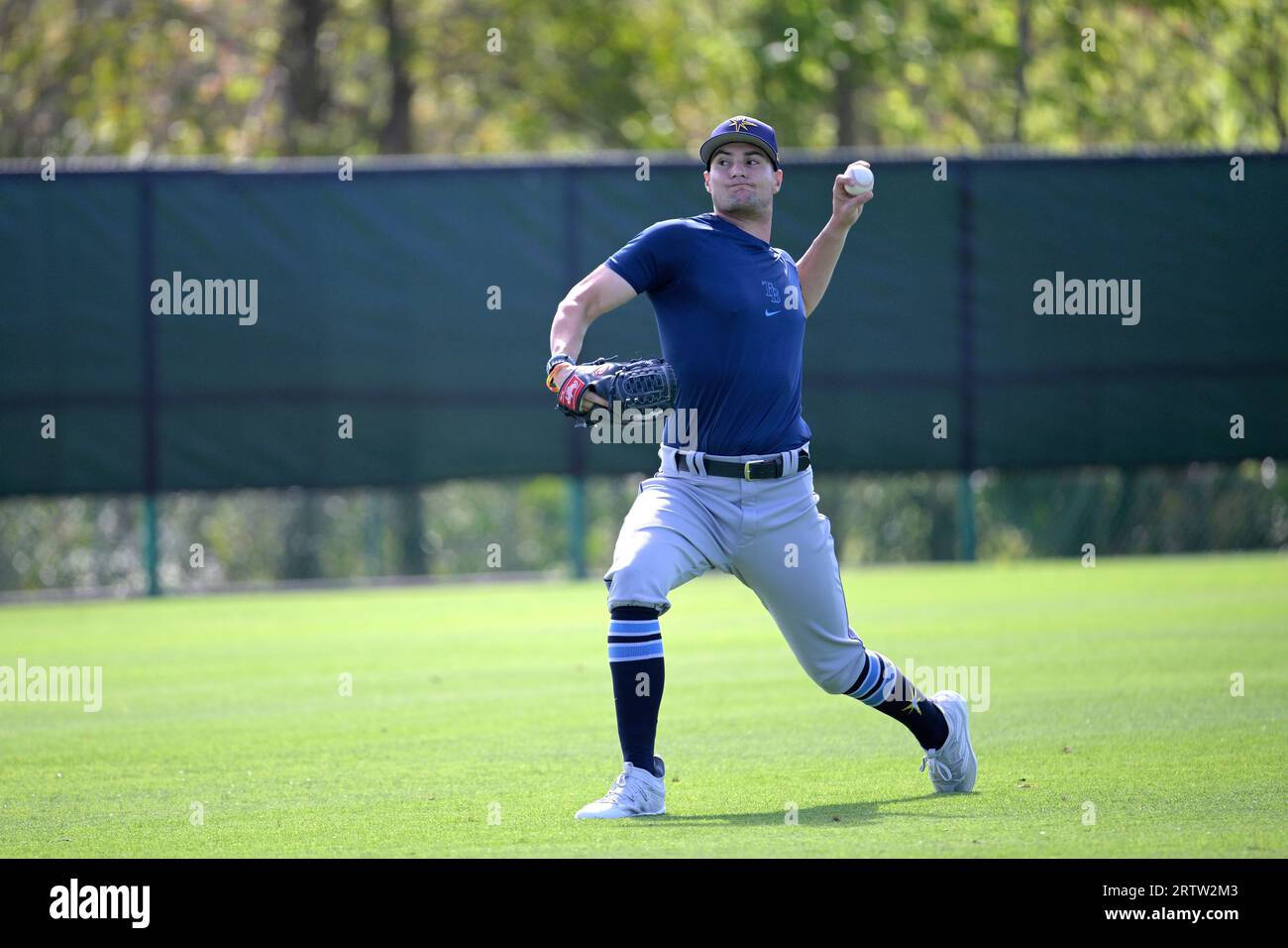 Tampa Bay Rays pitcher Shane McClanahan throws during the first ...