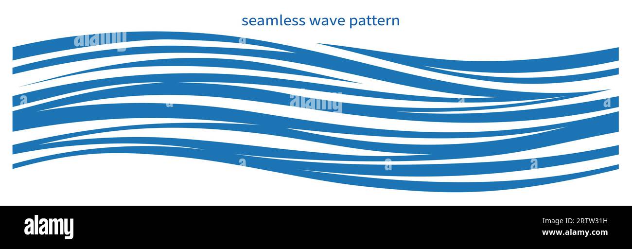 Seamless wavy curve wave free form Stock Vector Image & Art - Alamy
