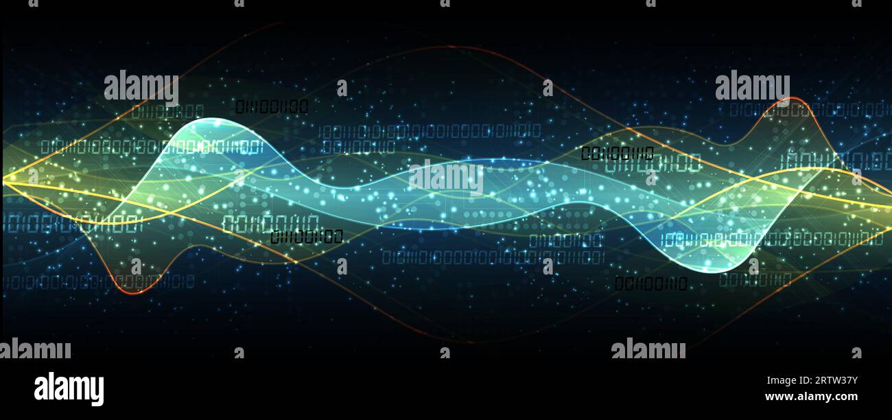 Technology abstract futuristic science background for internet business ...