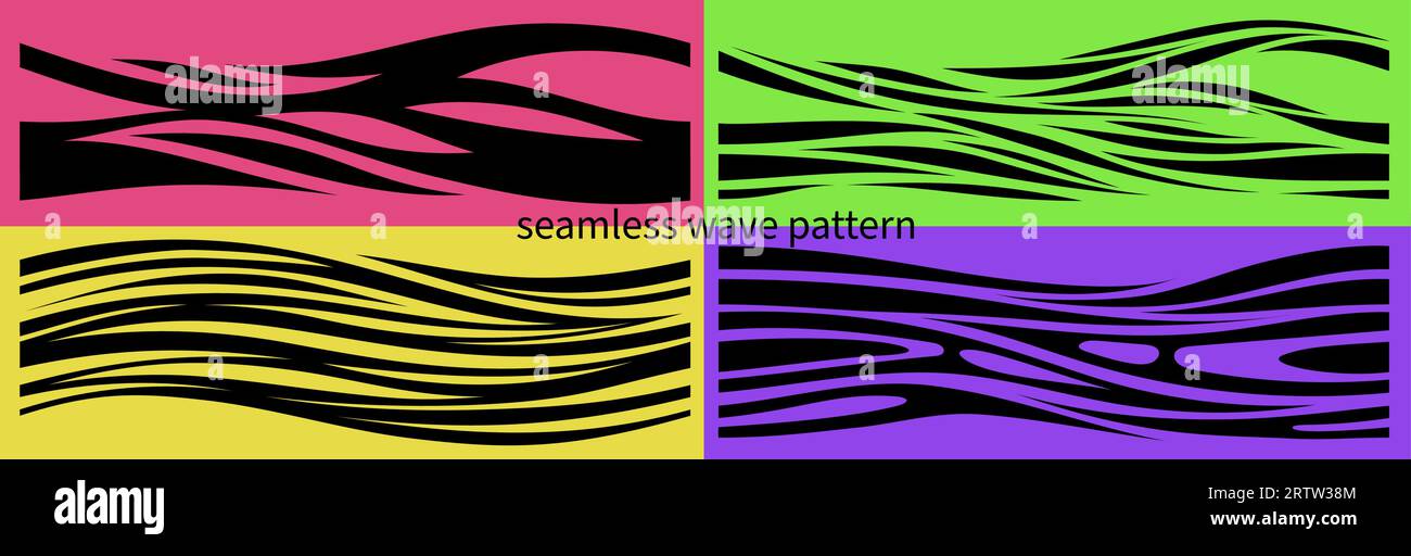 Seamless wavy curve wave free form Stock Vector Image & Art - Alamy