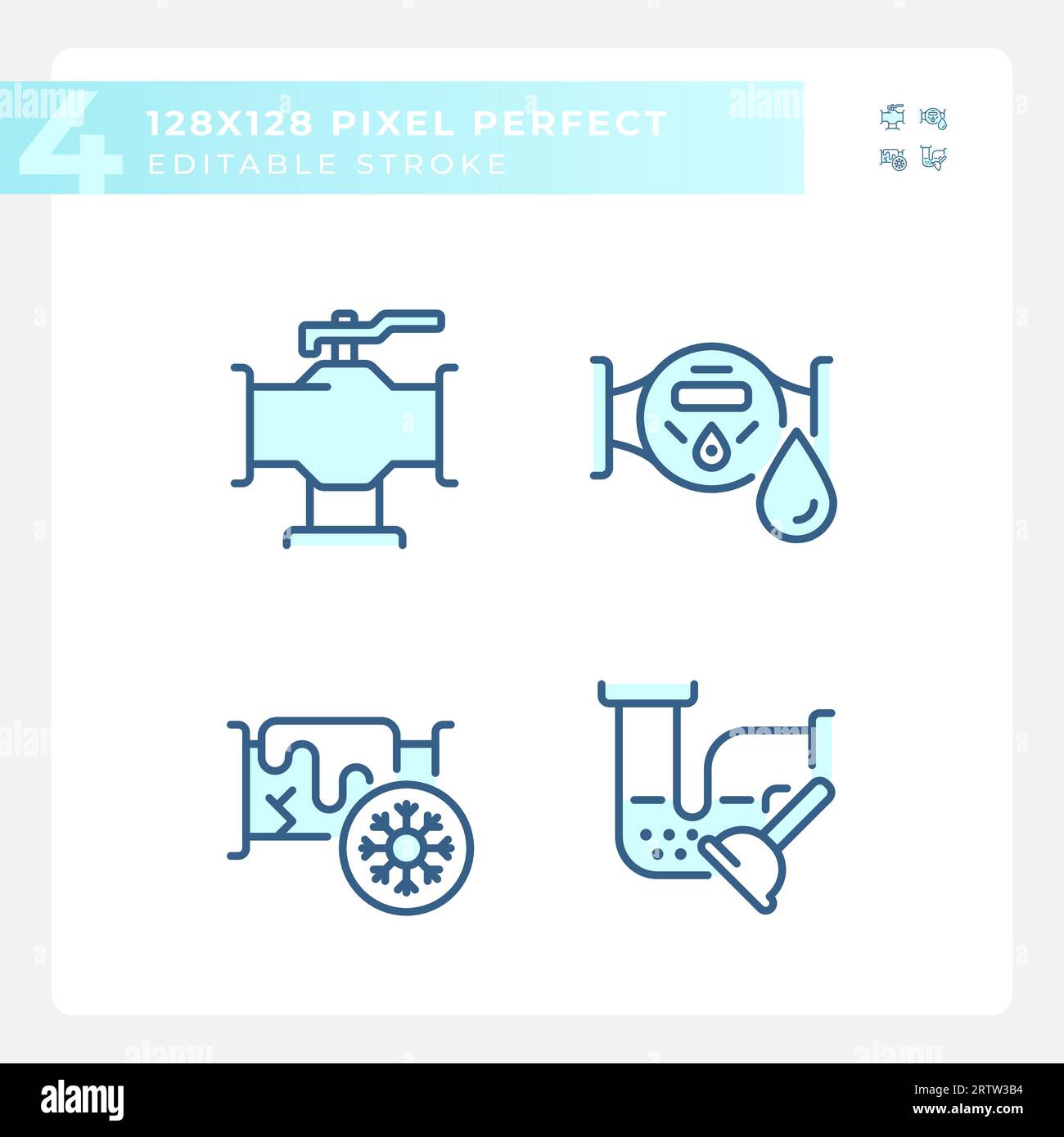 Plumbing drainage system color Stock Vector Images - Alamy
