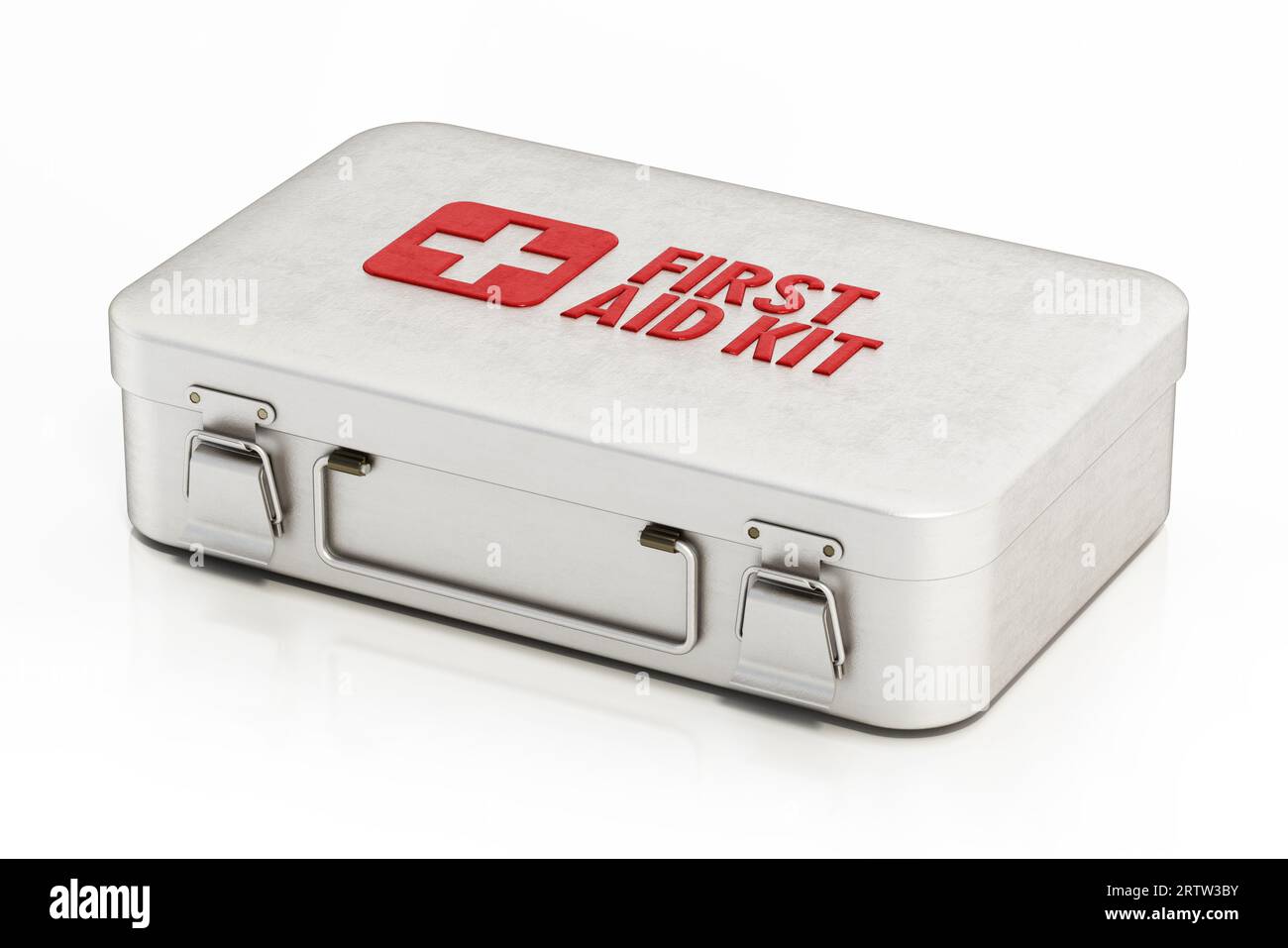 First aid kit isolated on white background. 3D illustration Stock Photo ...