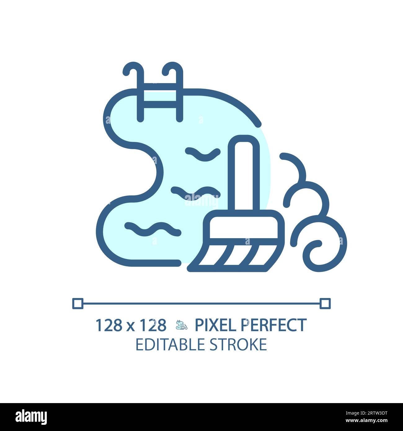 Cleaning swimming pool Stock Vector Images - Alamy