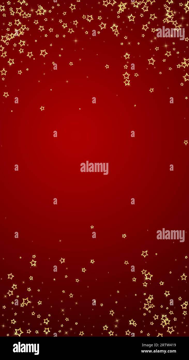 Twinkle stars scattered around randomly, flying, falling down, floating ...