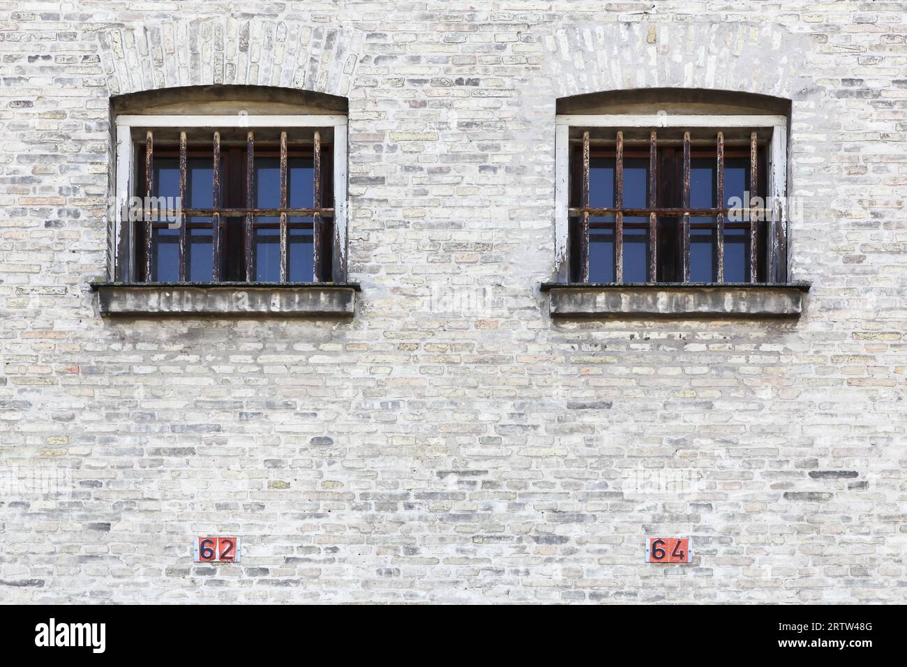 Details and facade of the ancient Horsens state prison in Denmark Stock ...