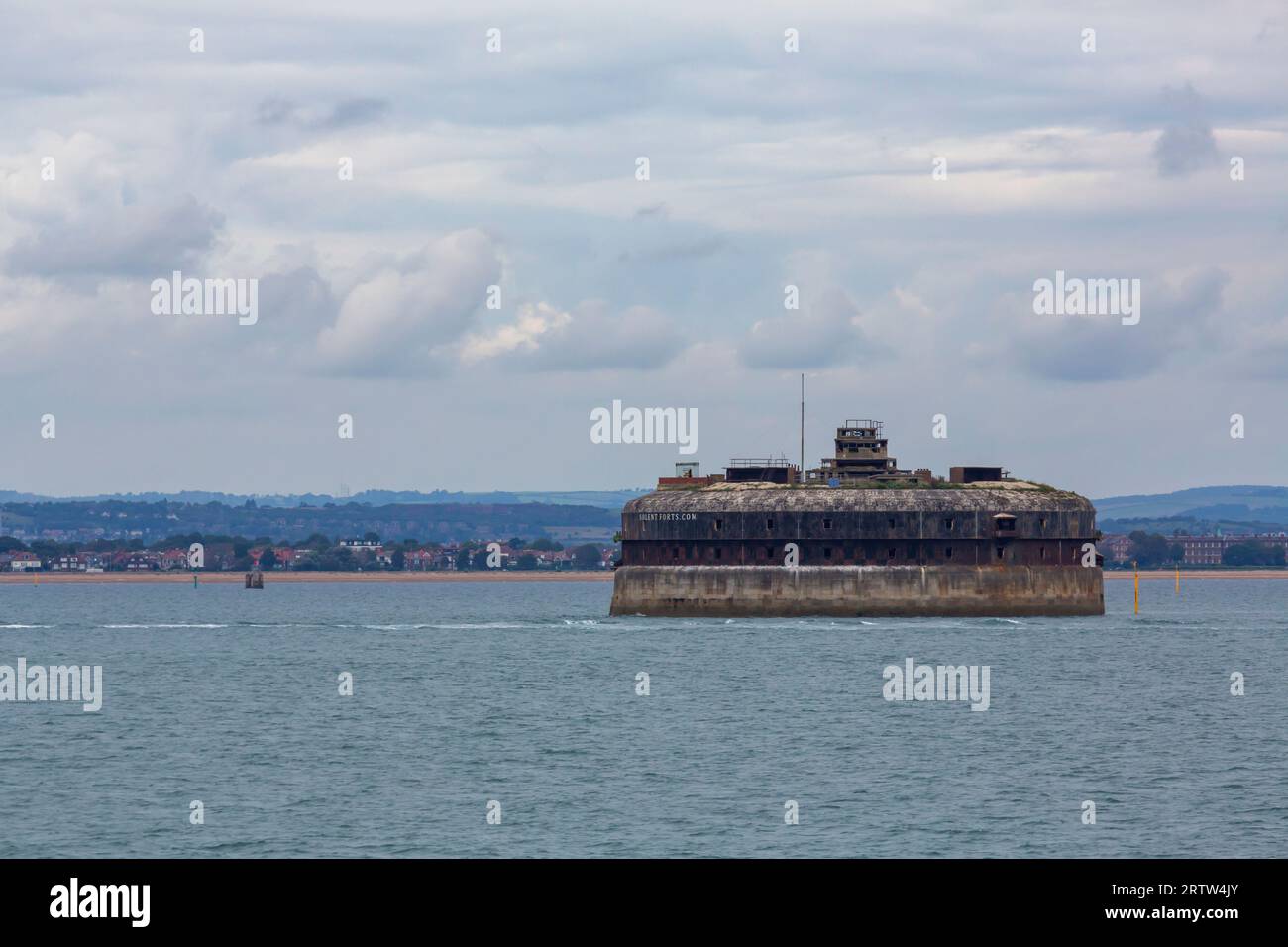 Horse Sand Fort, one of the Solent Forts, in the Solent between ...