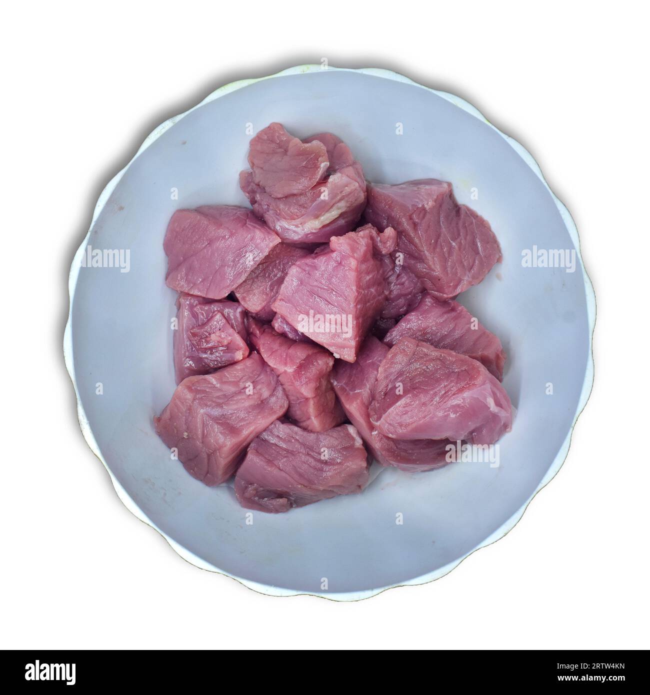 Meat ready cooking on Cut Out Stock Images & Pictures - Alamy