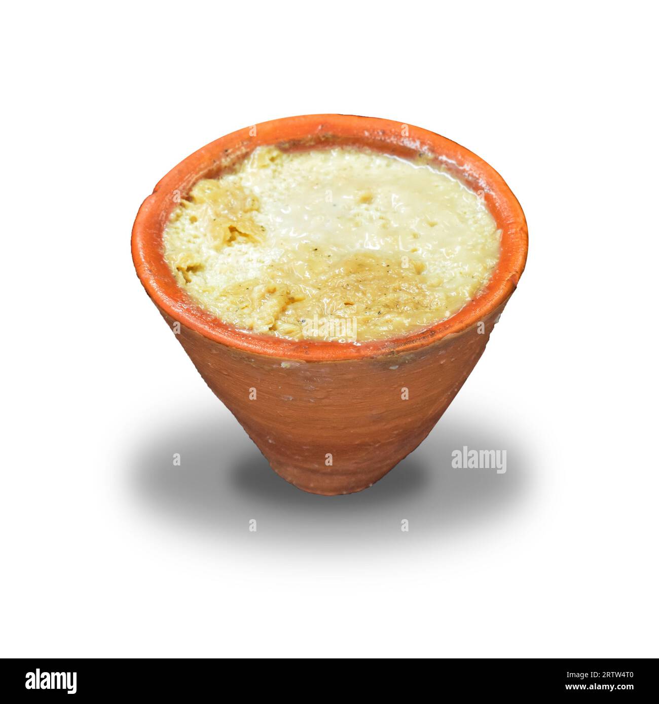 Traditional Bogra yoghurt on cup white background Stock Photo - Alamy