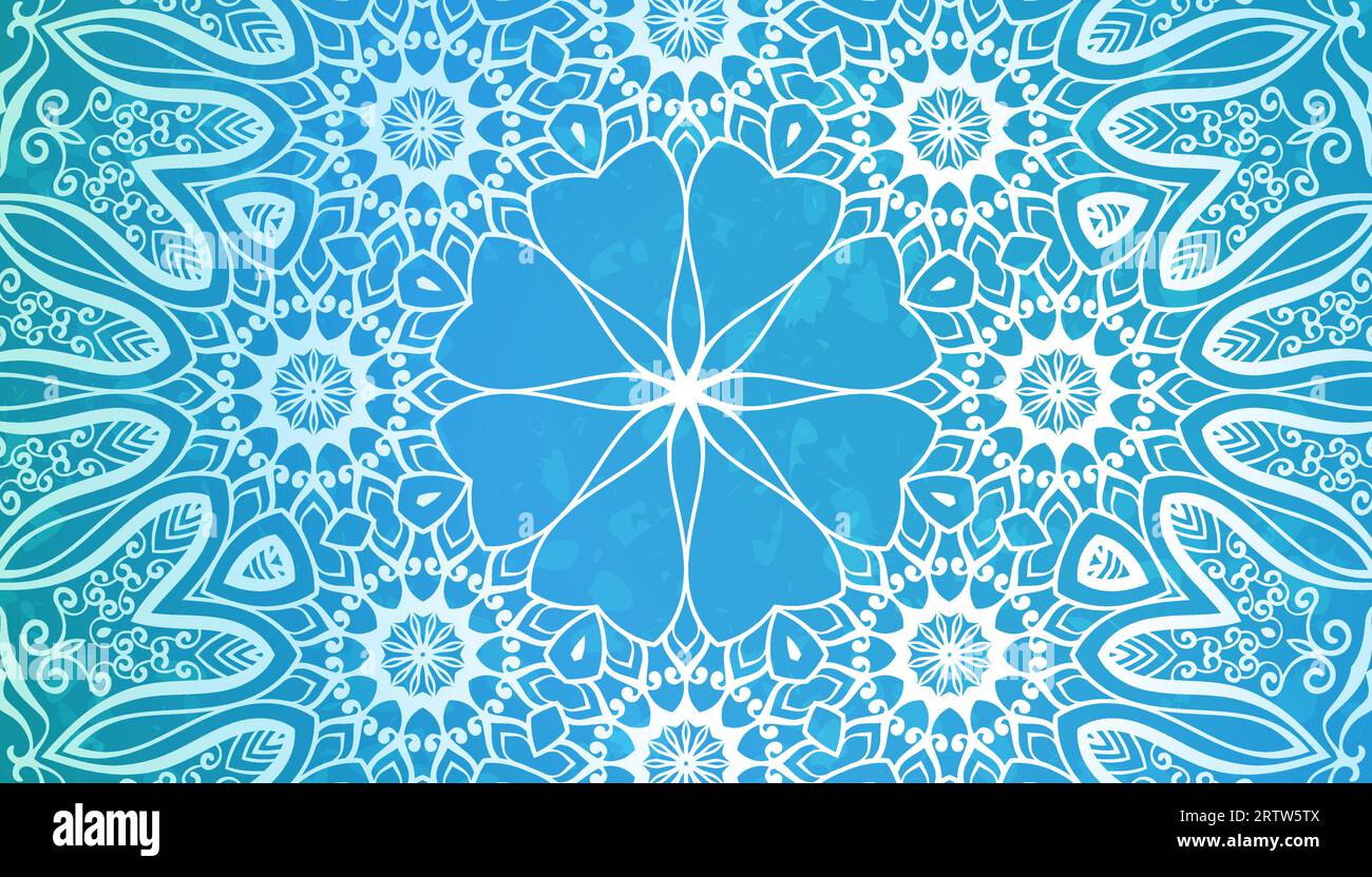 Abstract background, Round ornament texture blue color Stock Vector ...