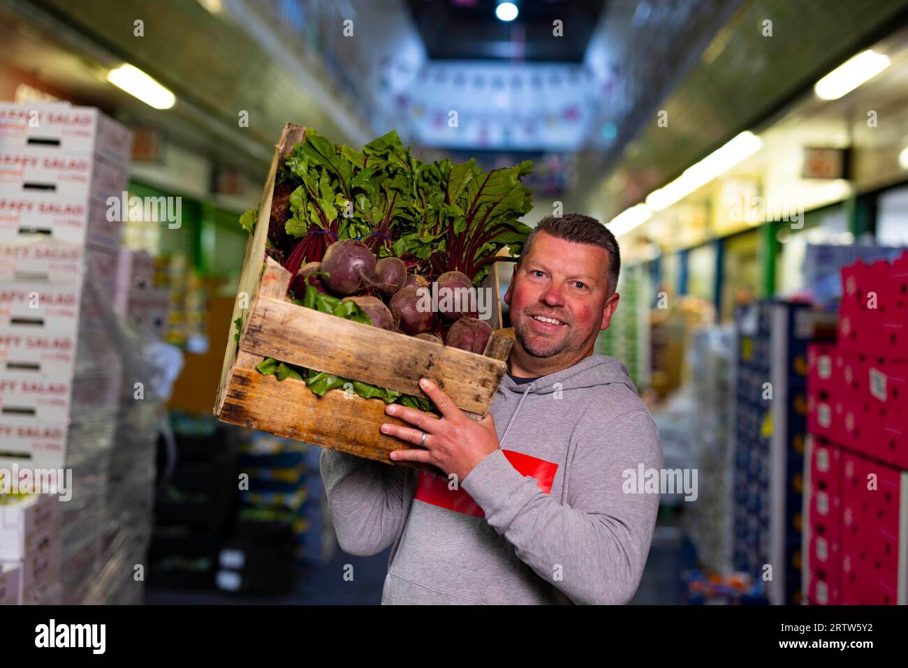 EDITORIAL USE ONLY Marc Osborne of S.Thorogood & Sons with seasonal ...