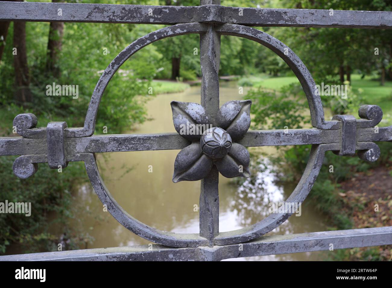 One of the decorations of the bridges that go over the river in the ...