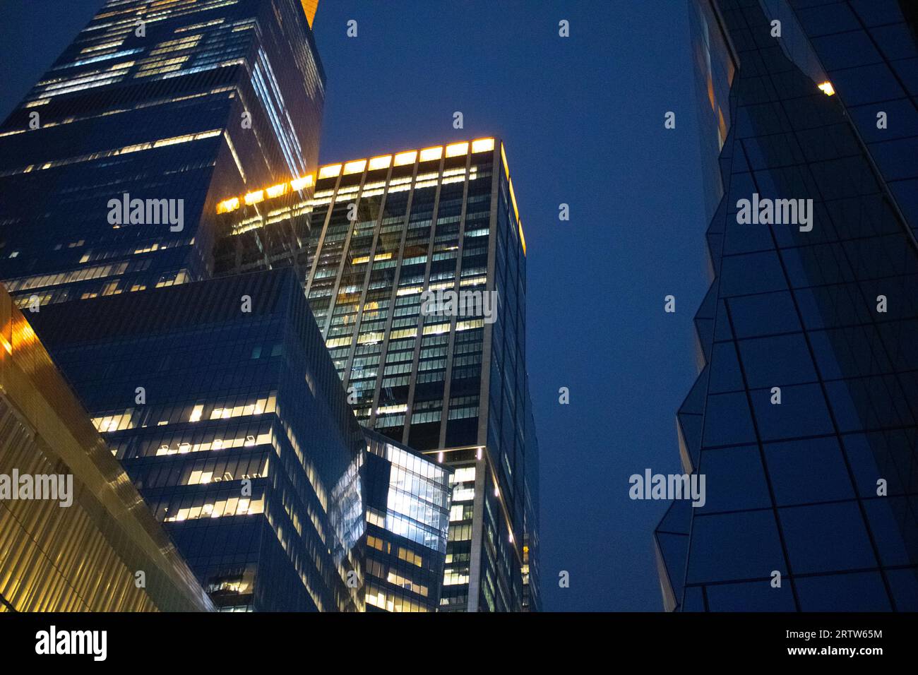 new york city metropolis at night life Stock Photo - Alamy
