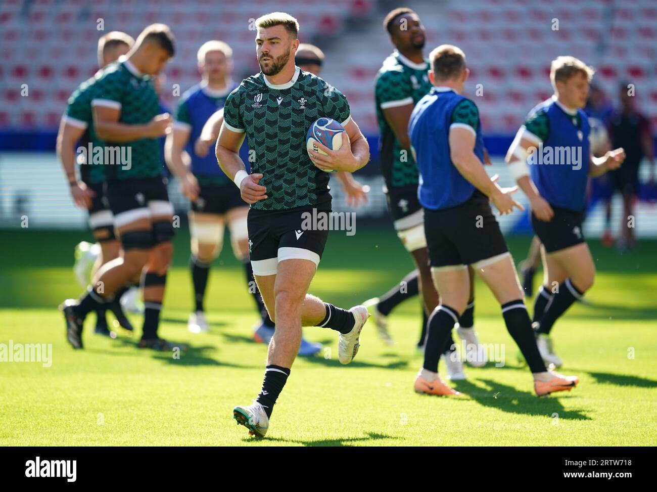 Wales' Johnny Williams during the Captain's Run at the Stade de Nice ...