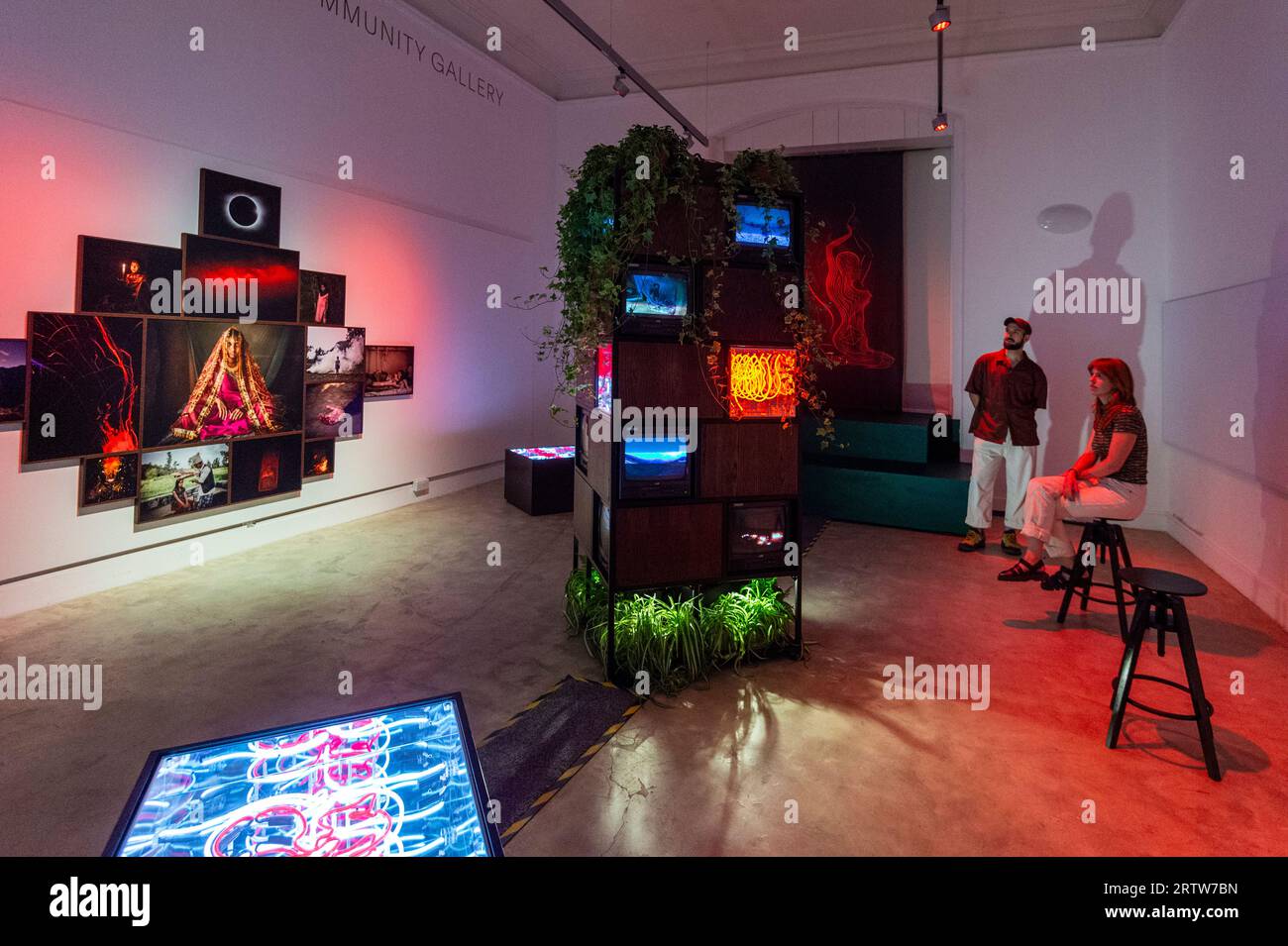 London, UK. 15 September 2023. Staff members with "Maya: The Birth of a ...