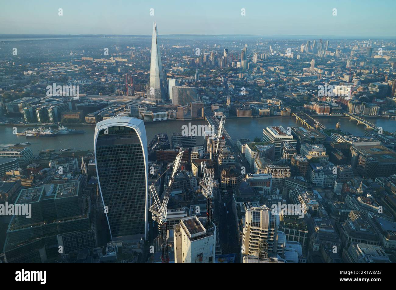 A view of the London skyline looking south, including 20 Fenchurch ...