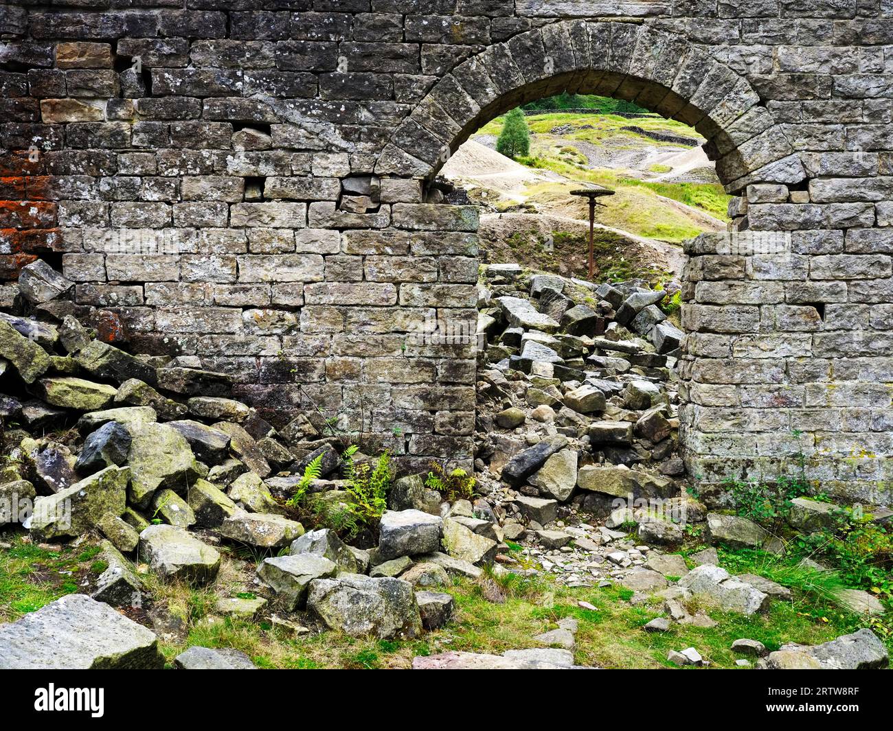 Ruins of Prosperous Smelt Mill on the Nidderdale Way near Pateley ...