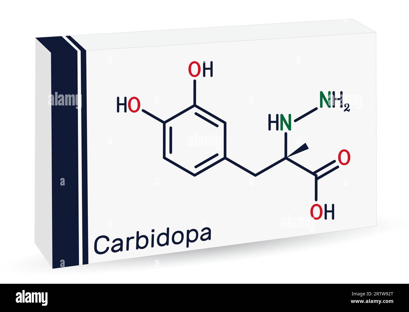 Carbidopa molecule. It is dopa decarboxylase inhibitor used for ...