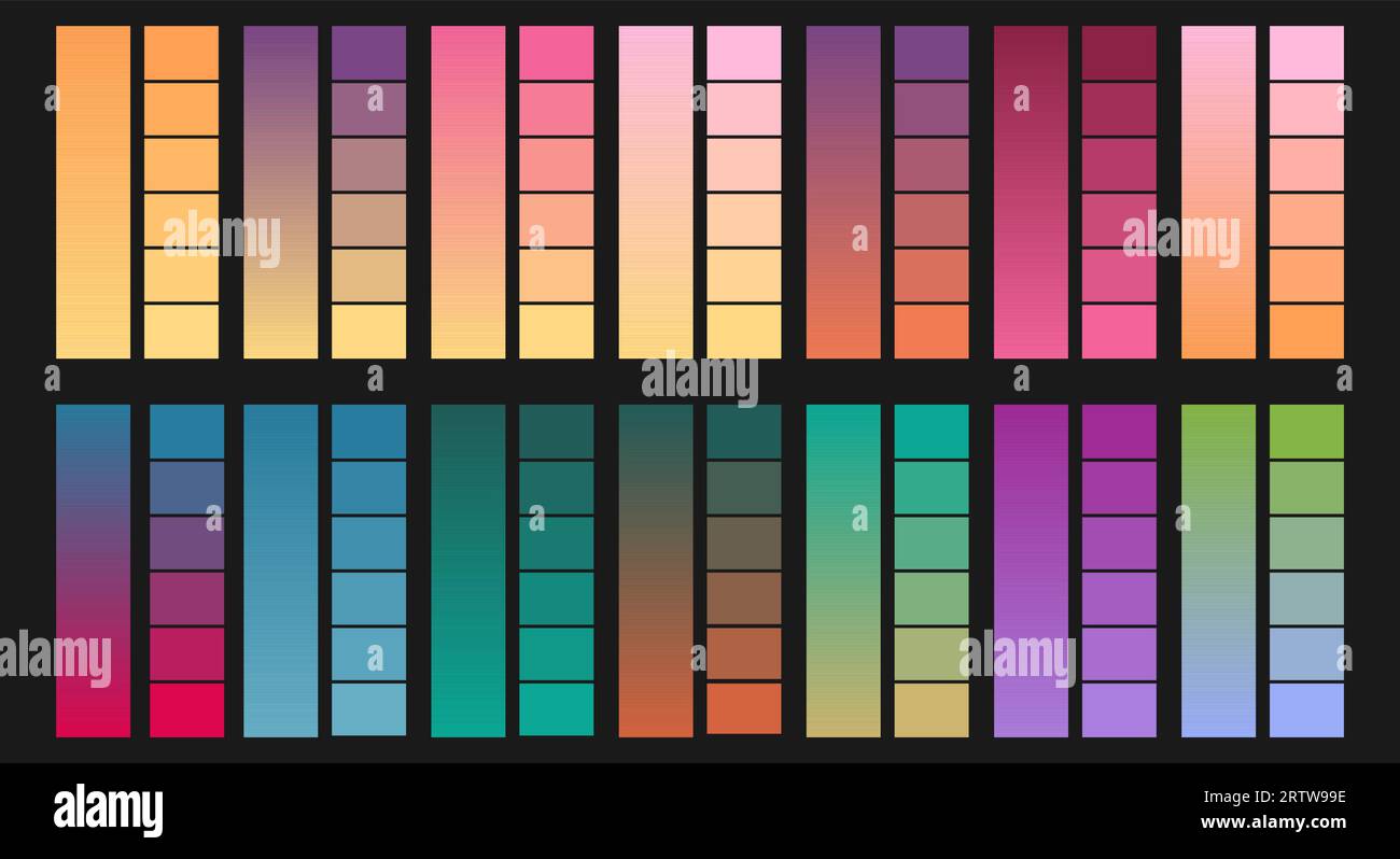A set of gradient backgrounds and composite elements. Collection of ...