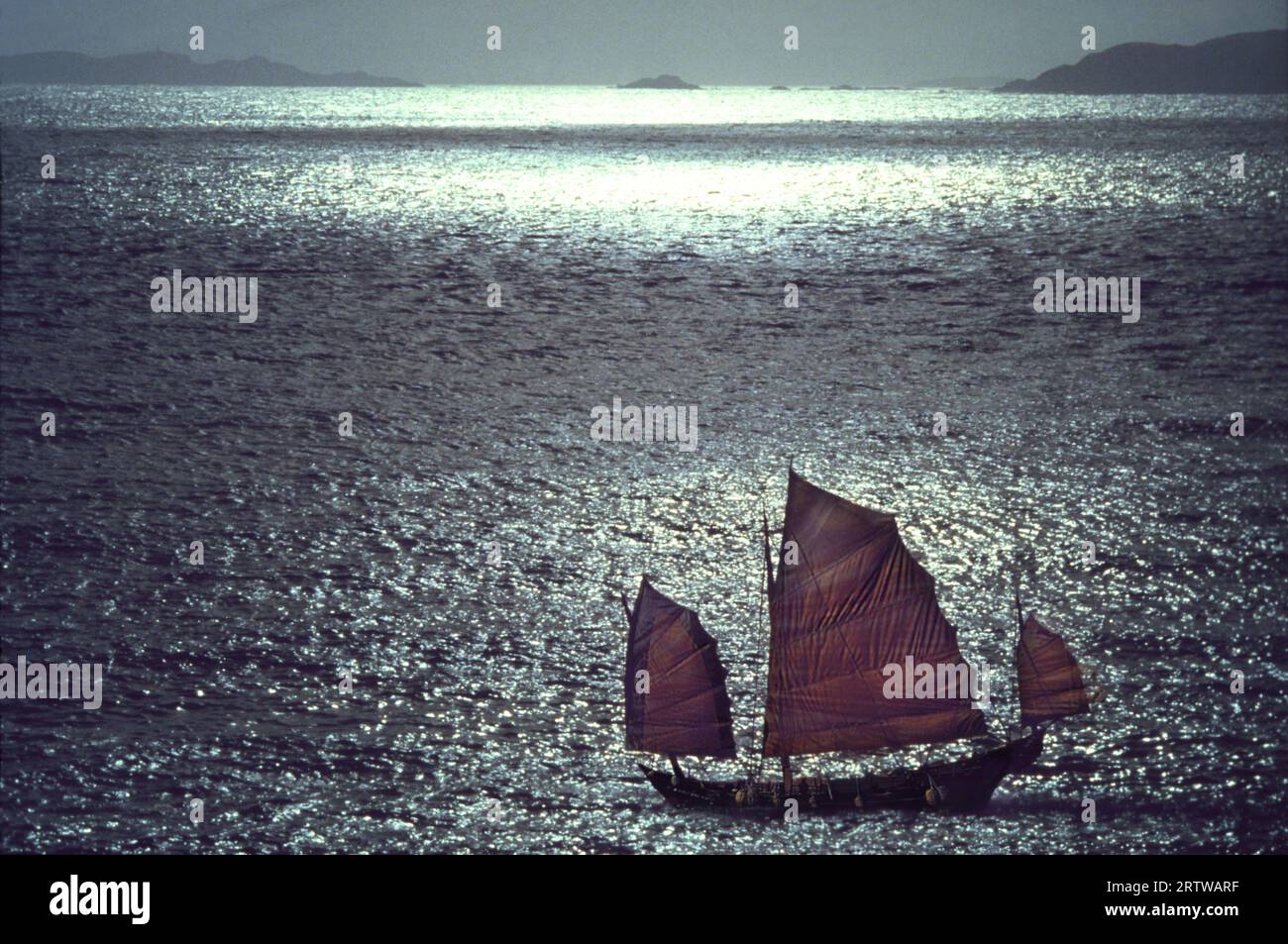 Junk in East China Sea Stock Photo - Alamy