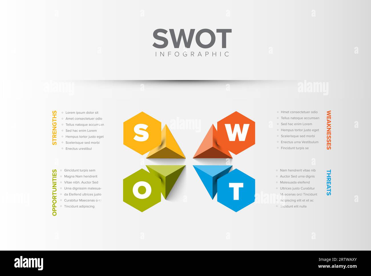 Vector SWOT (strengths, weaknesses, opportunities, threats) diagram ...