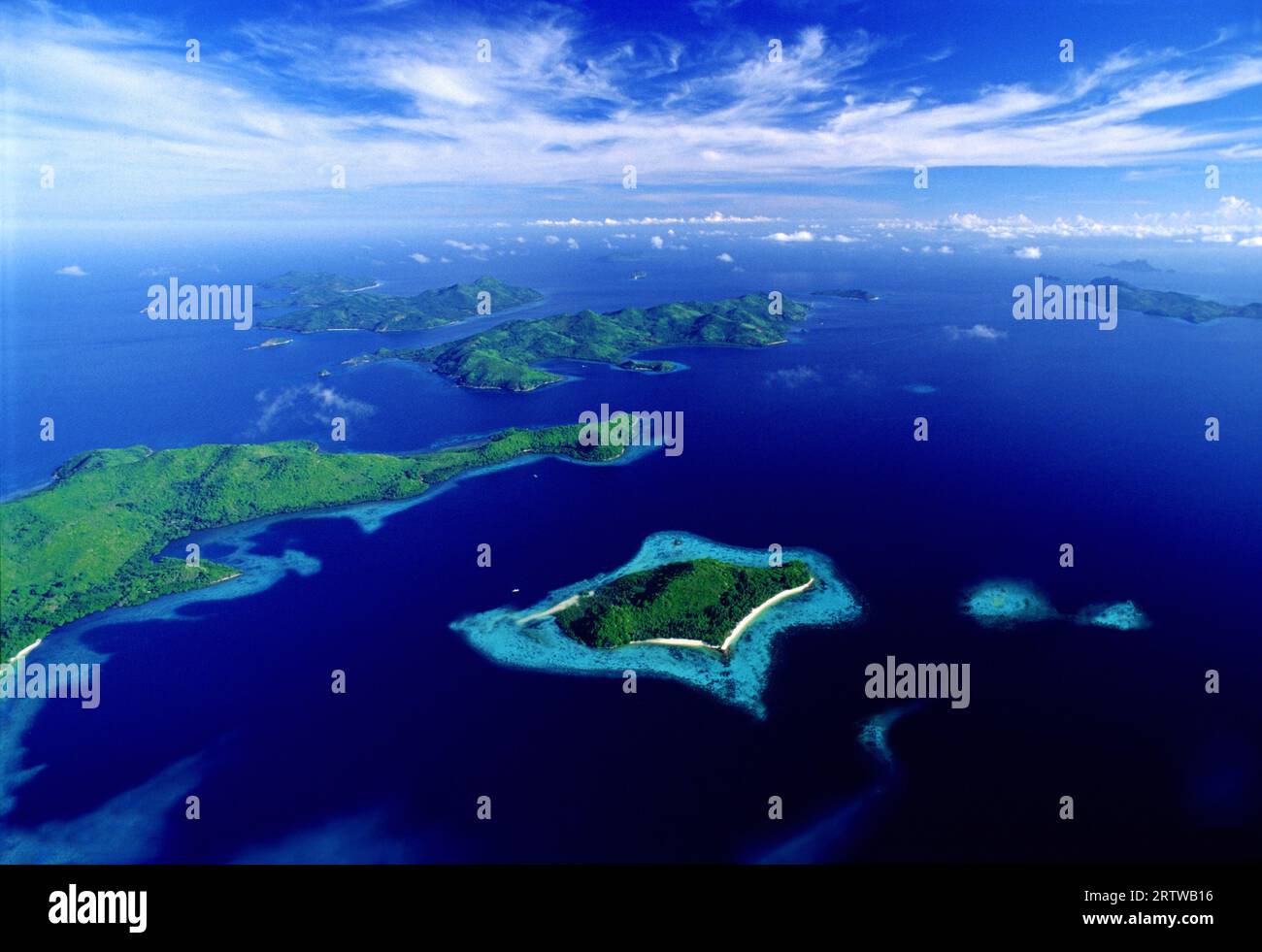 The Palawan archipelago from helicopter Stock Photo - Alamy