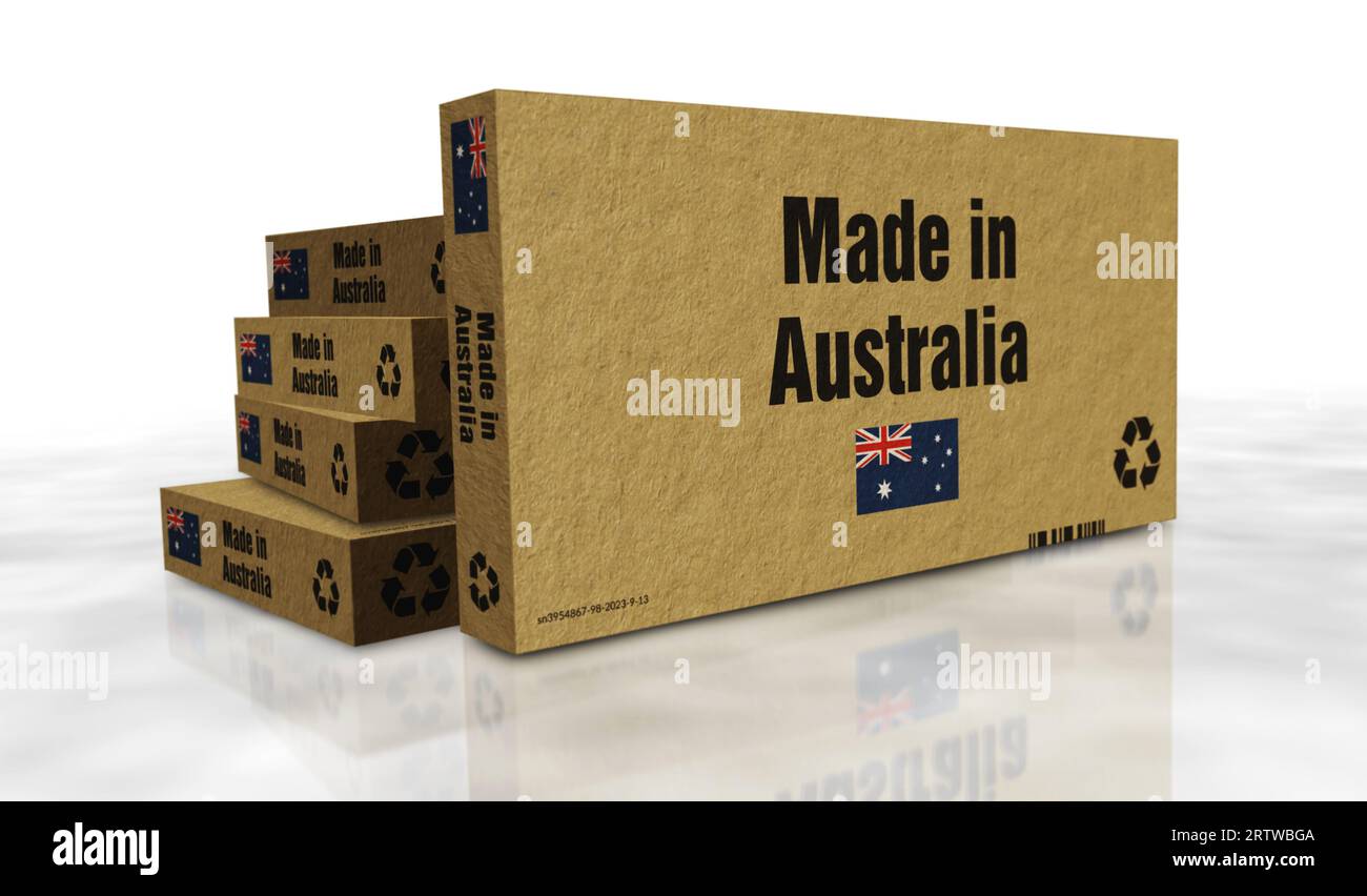 Made in Australia box production line. Manufacturing and delivery ...