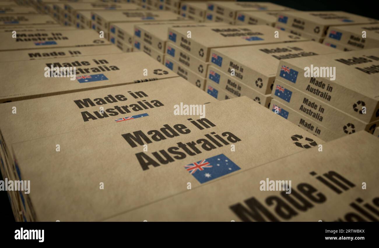 Made in Australia box production line. Manufacturing and delivery ...