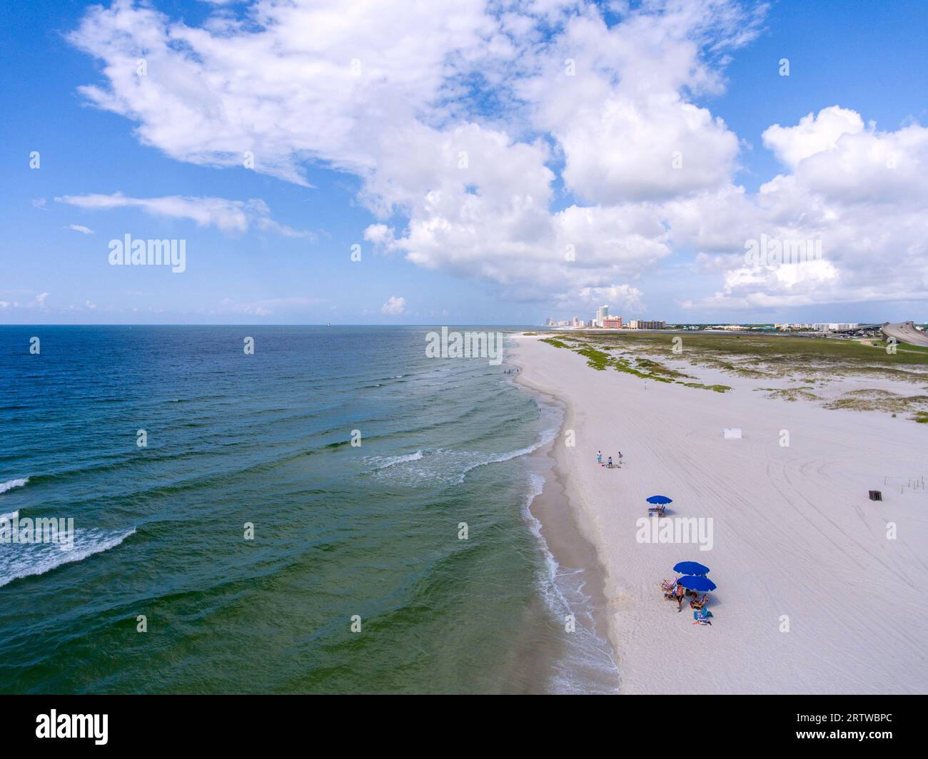 Aerial view of Orange Beach, Alabama Stock Photo - Alamy