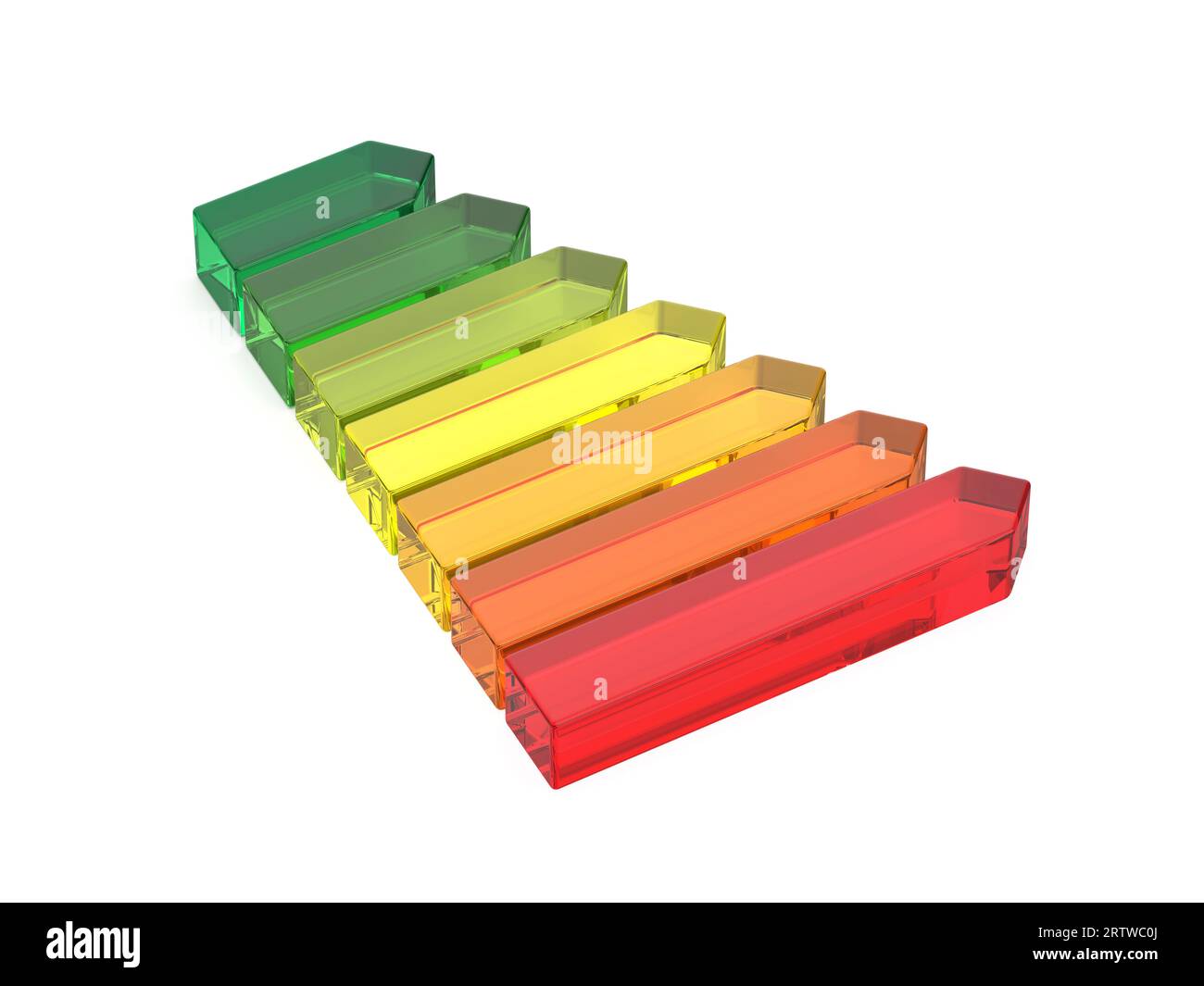 Energy efficiency rating bars on white background Stock Photo - Alamy