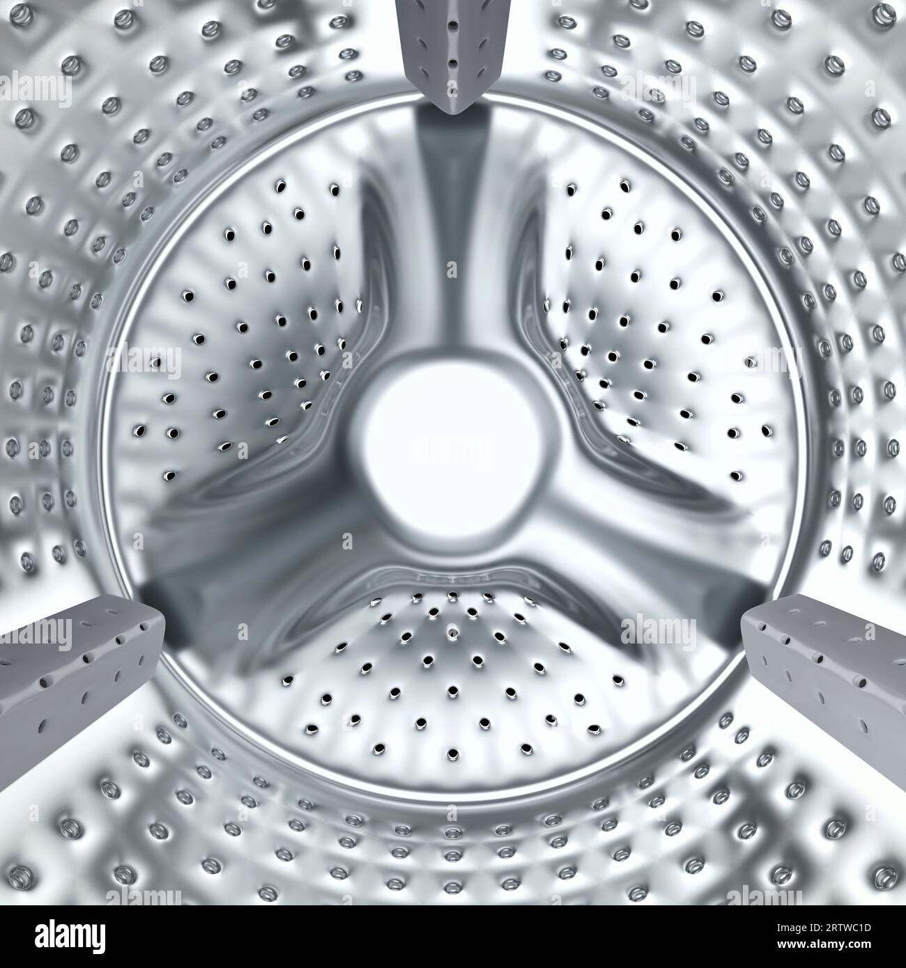 Inside of a washing machine drum Stock Photo - Alamy