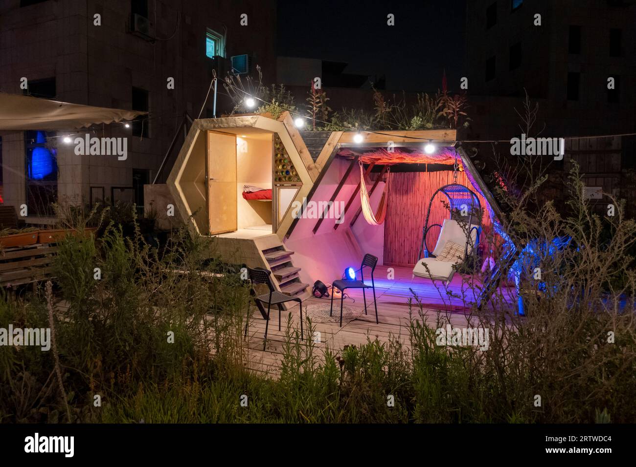 Rooftop camping complex at Muslala's rooftop located on the uppermost ...